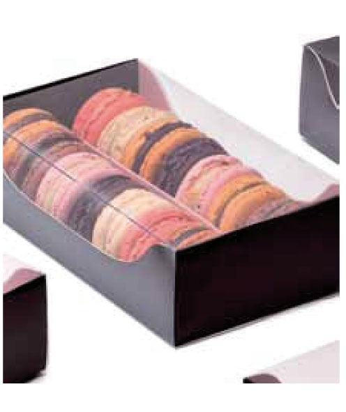 Boite carton bi couleur neutre pour 4 6 9 12 18 macarons